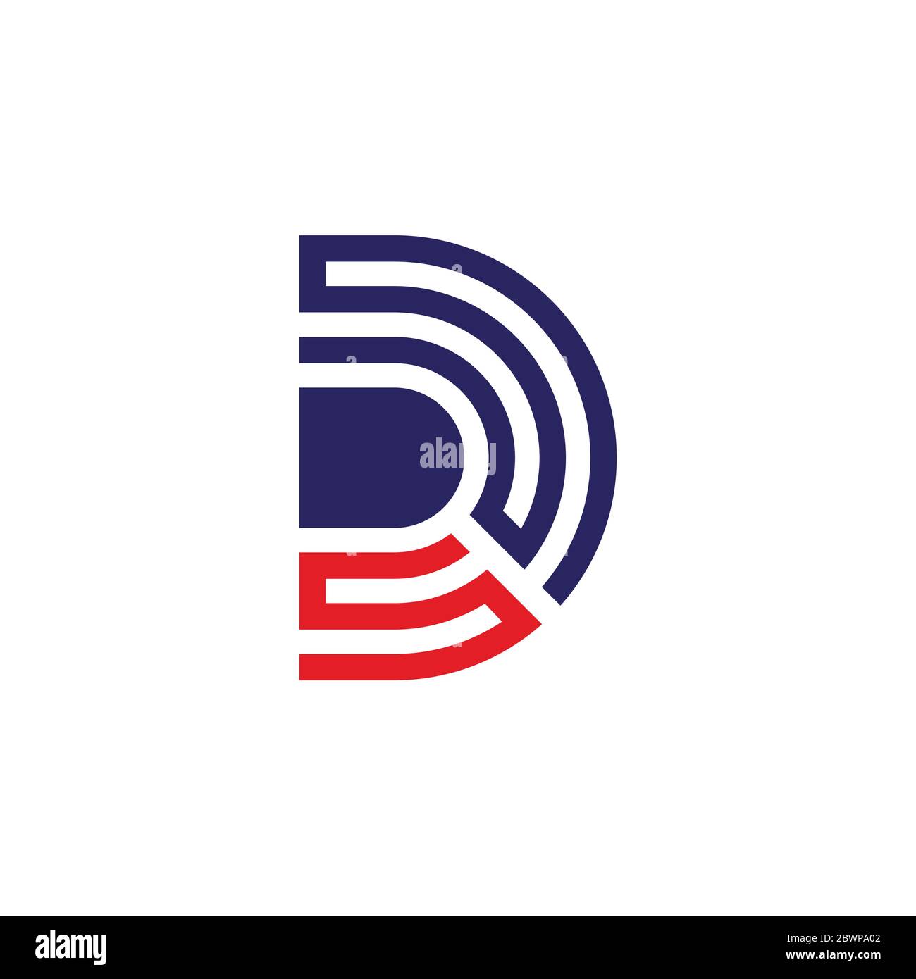 abstract letter ds stripes lines geometric design vector Stock Vector ...