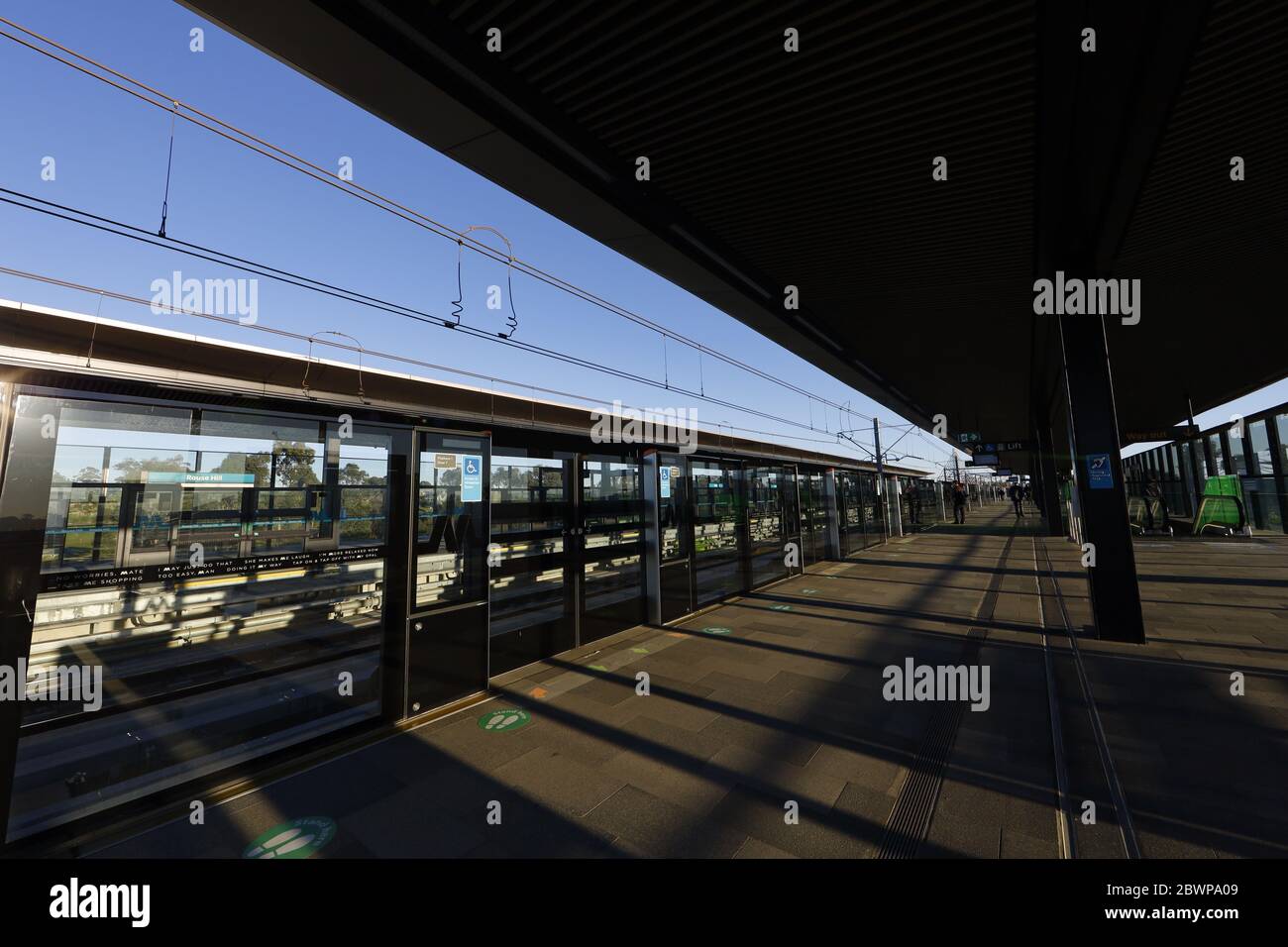 Sydney Metro rail Rouse Hill Station Stock Photo - Alamy