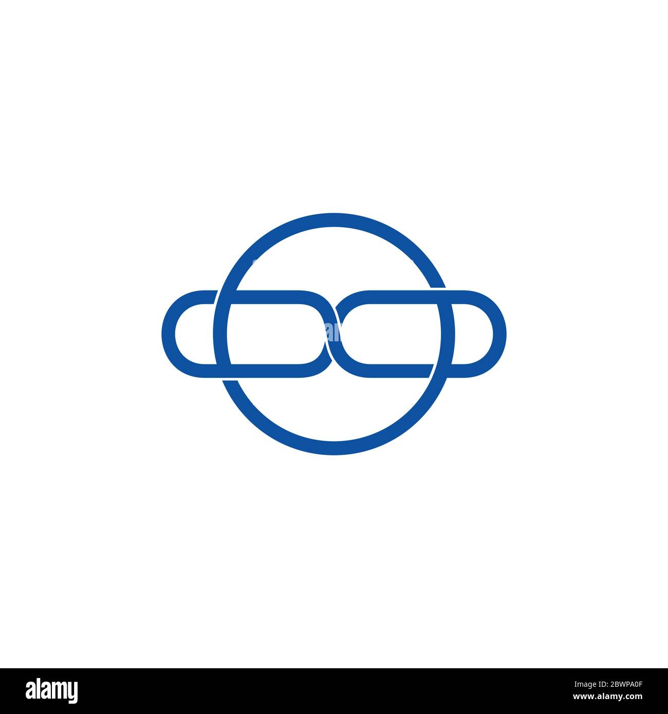 linked chain symbol logo vector Stock Vector Image & Art - Alamy