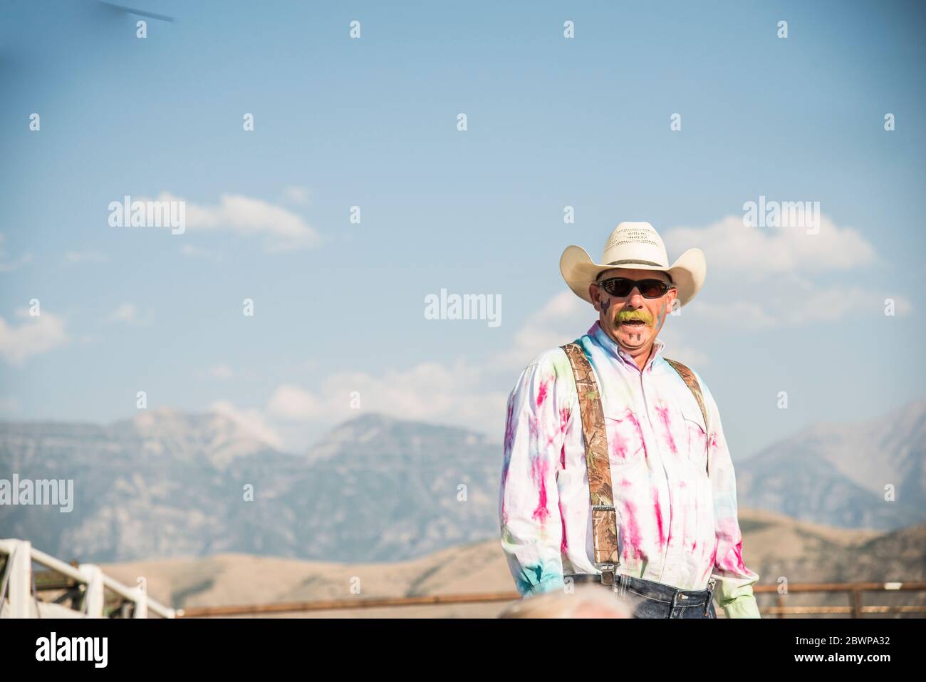 Funny clown cowboy hi-res stock photography and images - Alamy