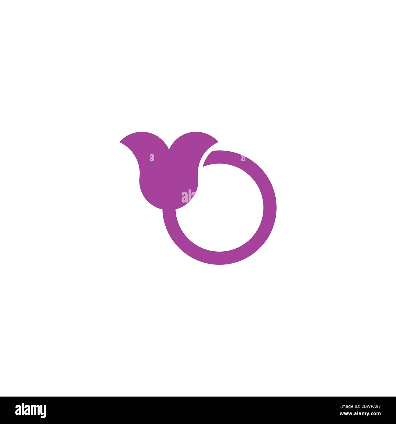 circle rotation flower ring geometric logo vector Stock Vector Image ...