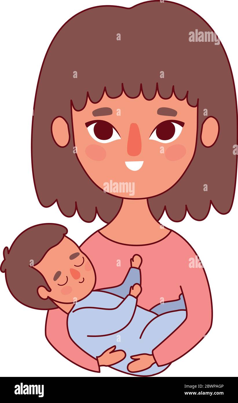 Mother with baby vector design Stock Vector Image & Art - Alamy
