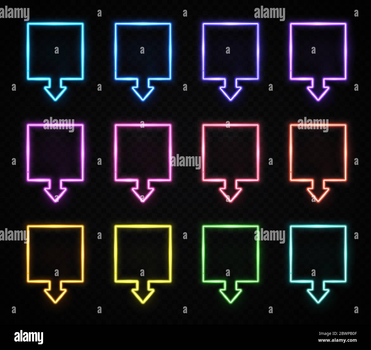 Direction signs on light Stock Vector Images - Alamy