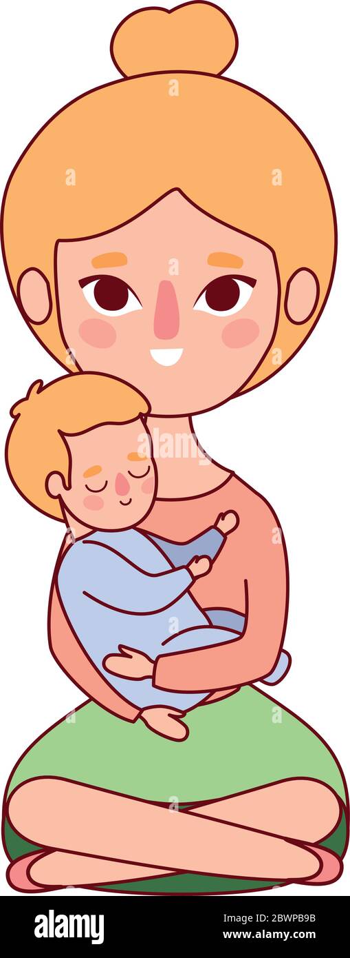Mother with baby vector design Stock Vector Image & Art - Alamy