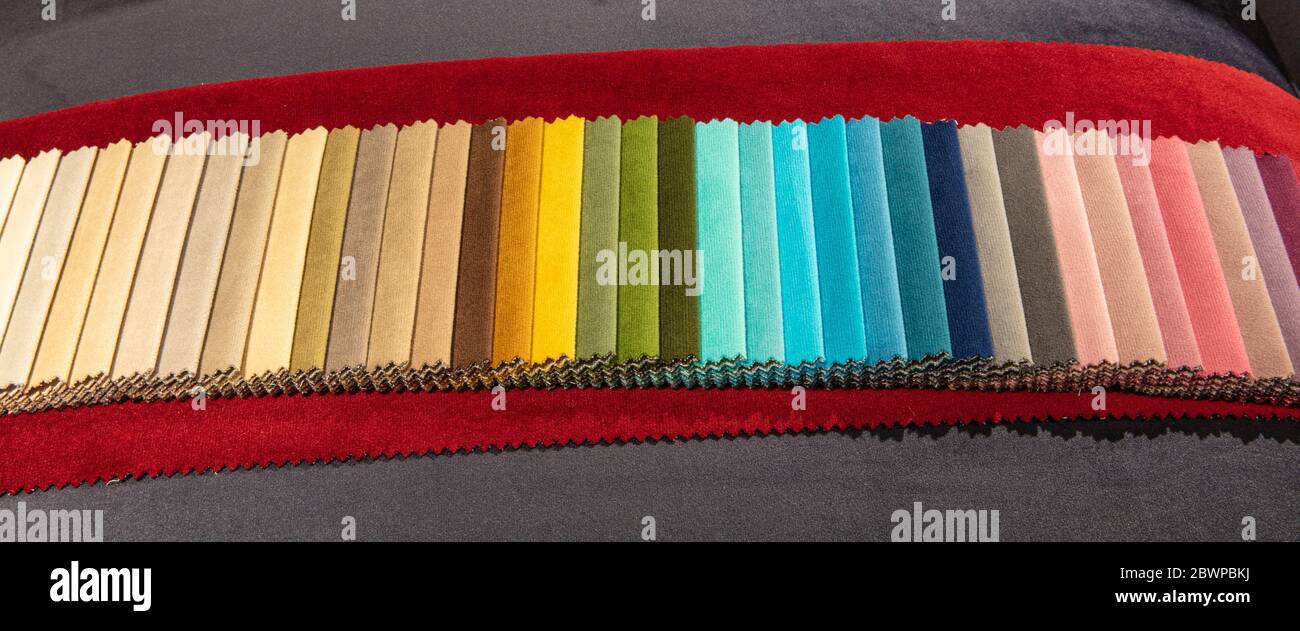 Sofa color chart. Adjustable sofa fabric solid color chart. Different ...