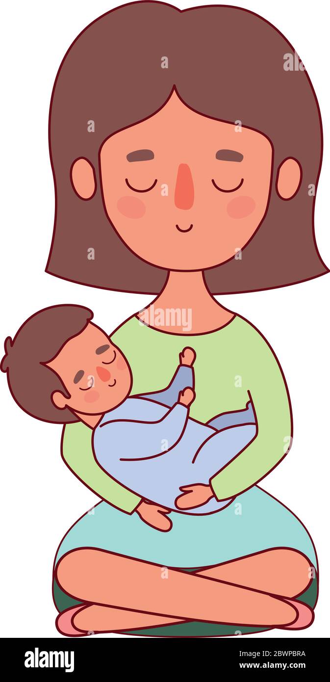 Mother with baby vector design Stock Vector Image & Art - Alamy