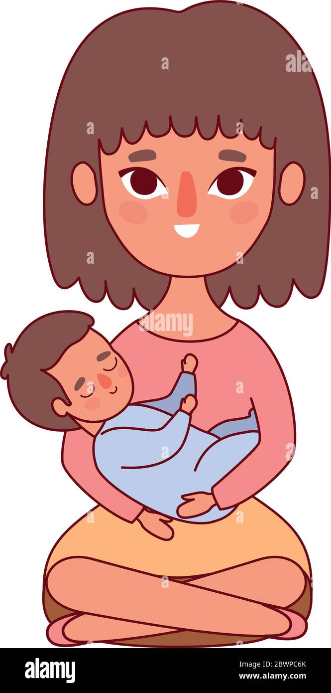Mother with baby vector design Stock Vector Image & Art - Alamy