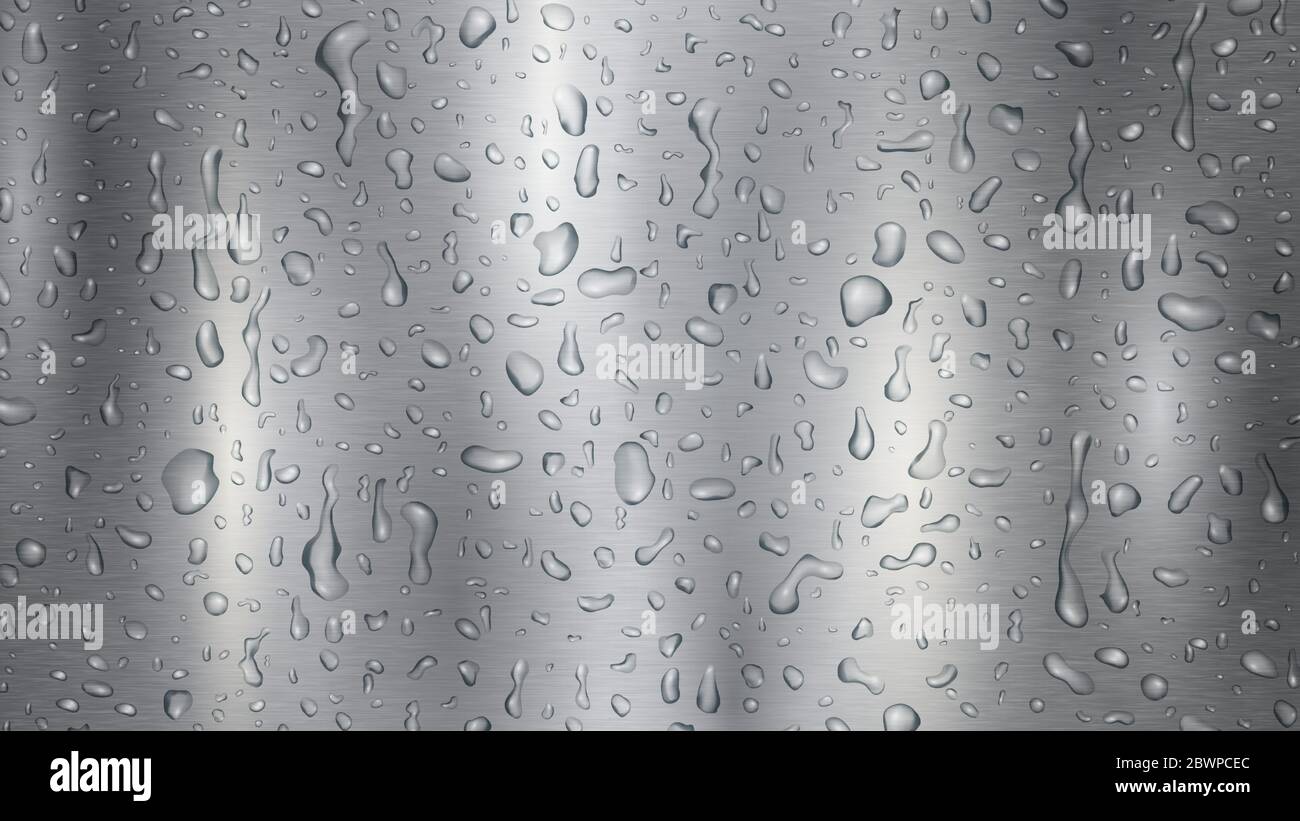 Stainless steel water drops Stock Vector Images - Alamy