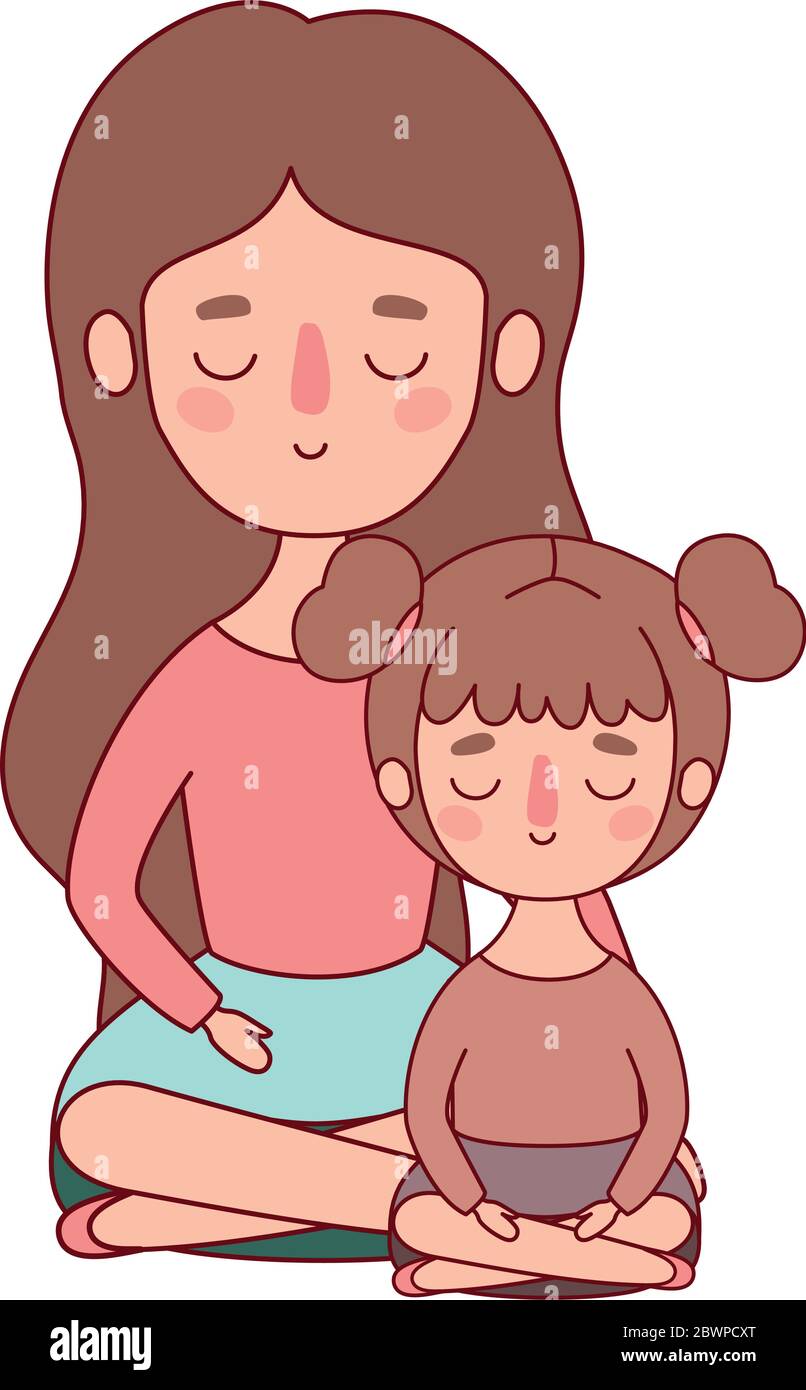 Mother with daughter vector design Stock Vector Image & Art - Alamy