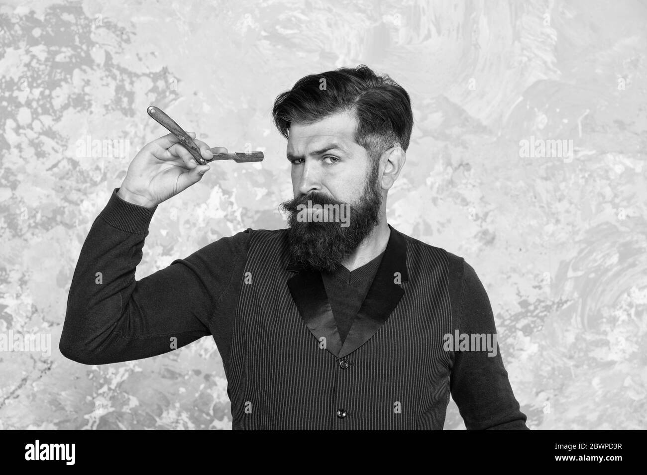 Shave master Black and White Stock Photos & Images - Alamy