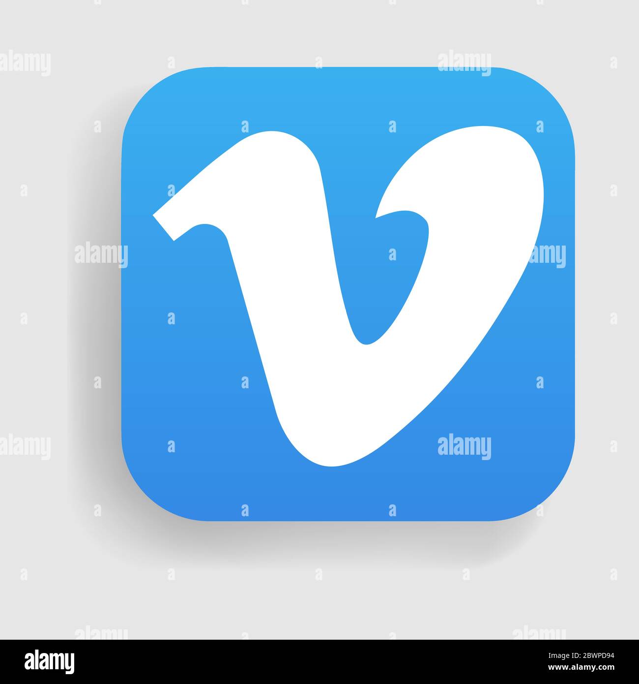Vimeo icon logo Stock Vector Images - Alamy
