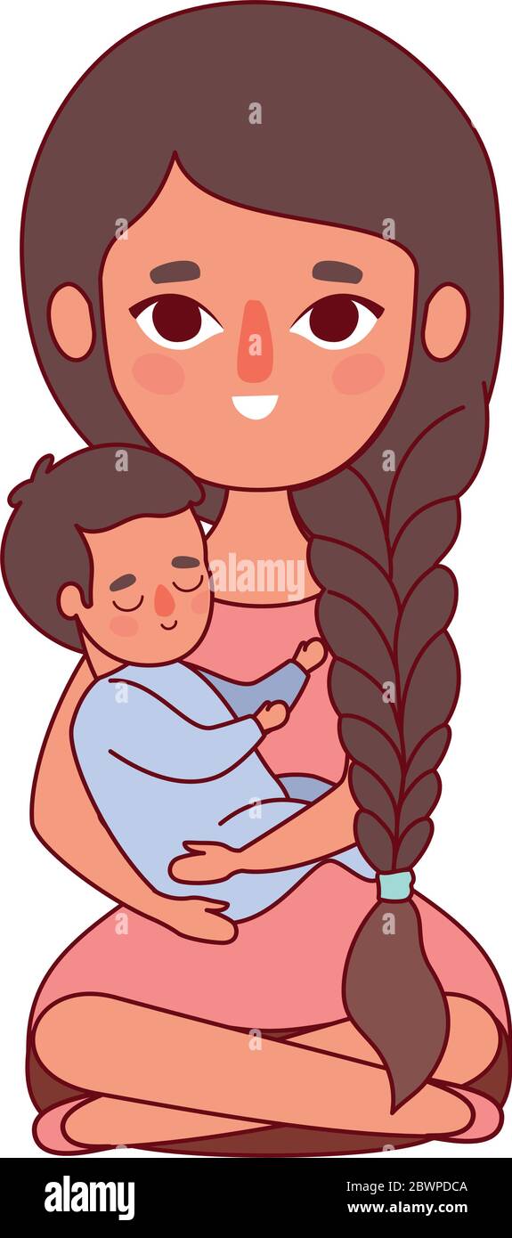 Mother with baby vector design Stock Vector Image & Art - Alamy