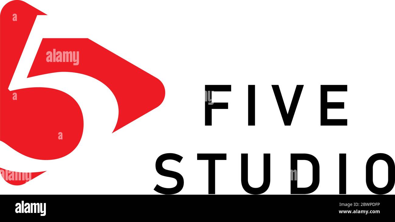 simple logo design concept with number five Stock Vector Image & Art ...