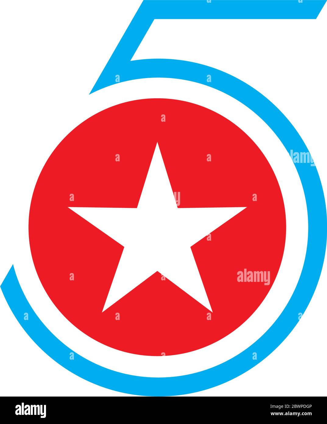 simple logo design concept with number five Stock Vector Image & Art ...