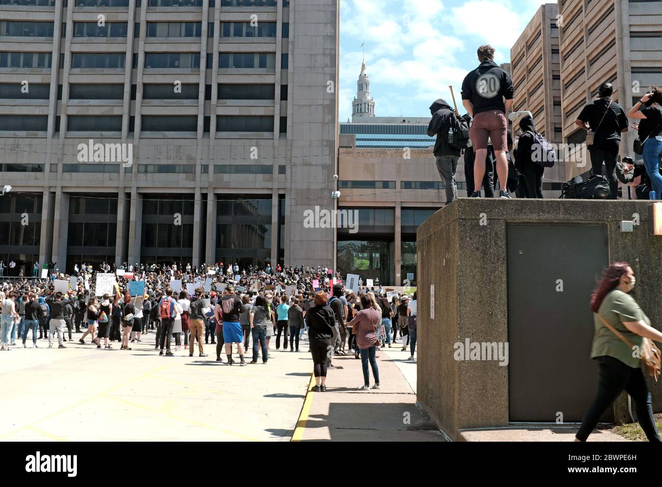 Blm protest cleveland justice center hi-res stock photography and ...
