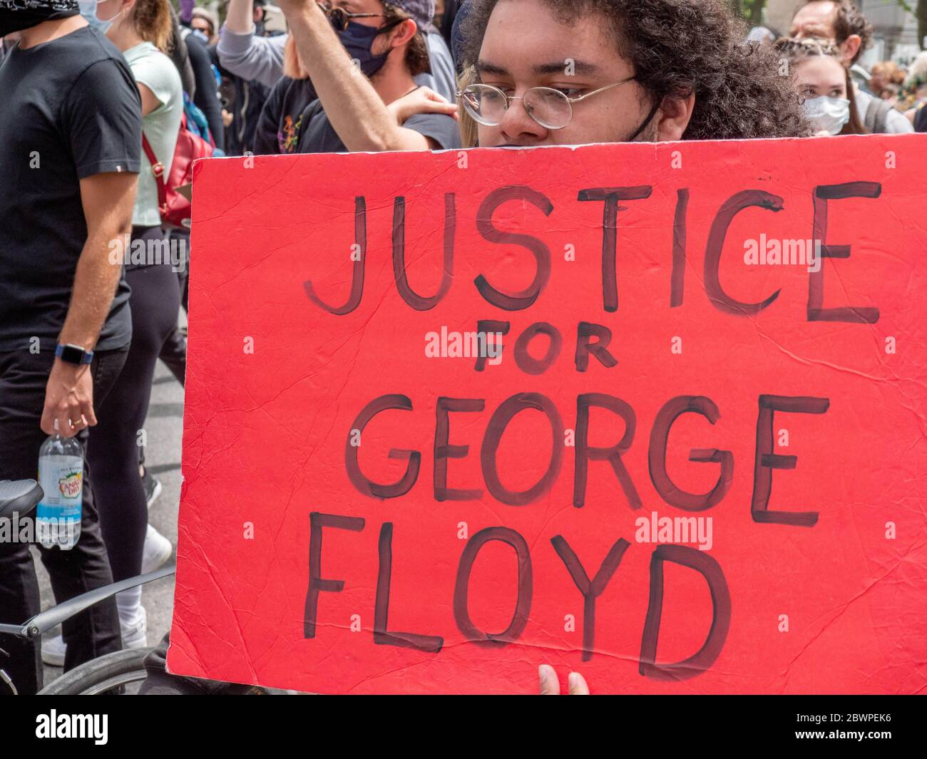 New York, New York, USA. 2nd June, 2020. Protesters march on the ...