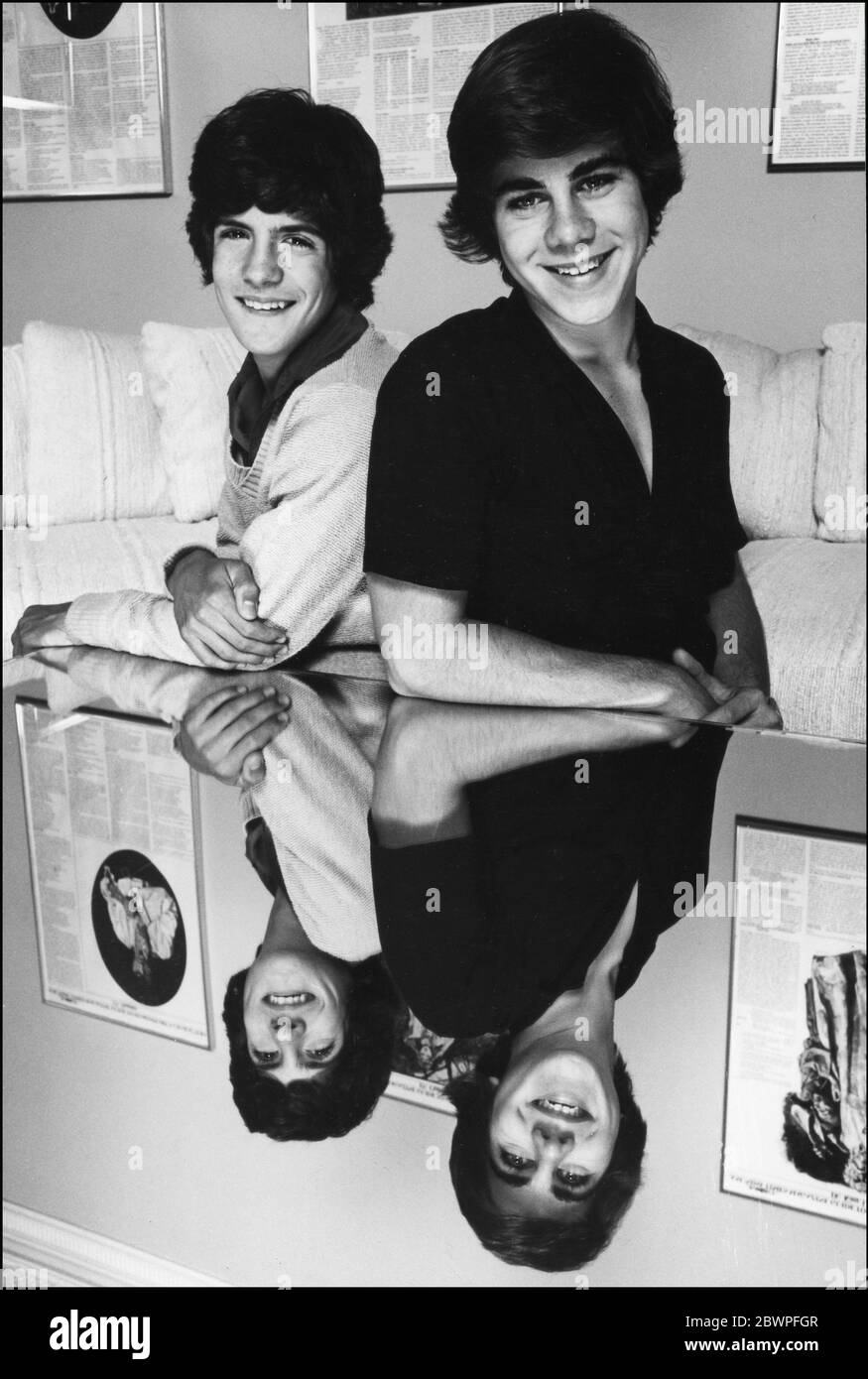 The Laborteaux brothers Matthew and Patrick at home circa 1980s Stock ...