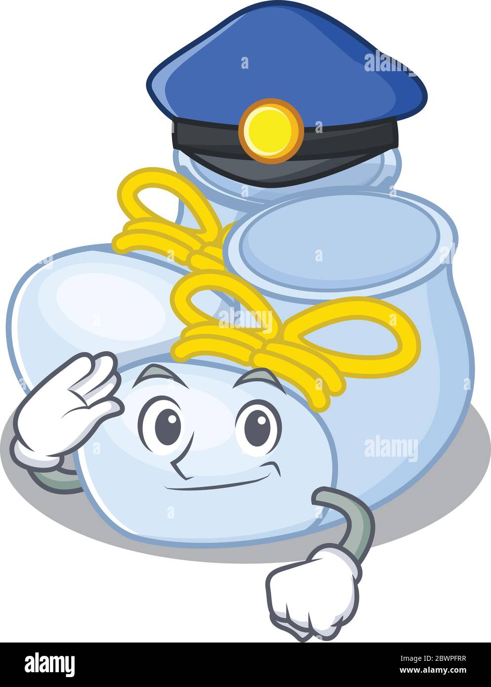 Police officer cartoon drawing of baby boy boots wearing a blue hat ...
