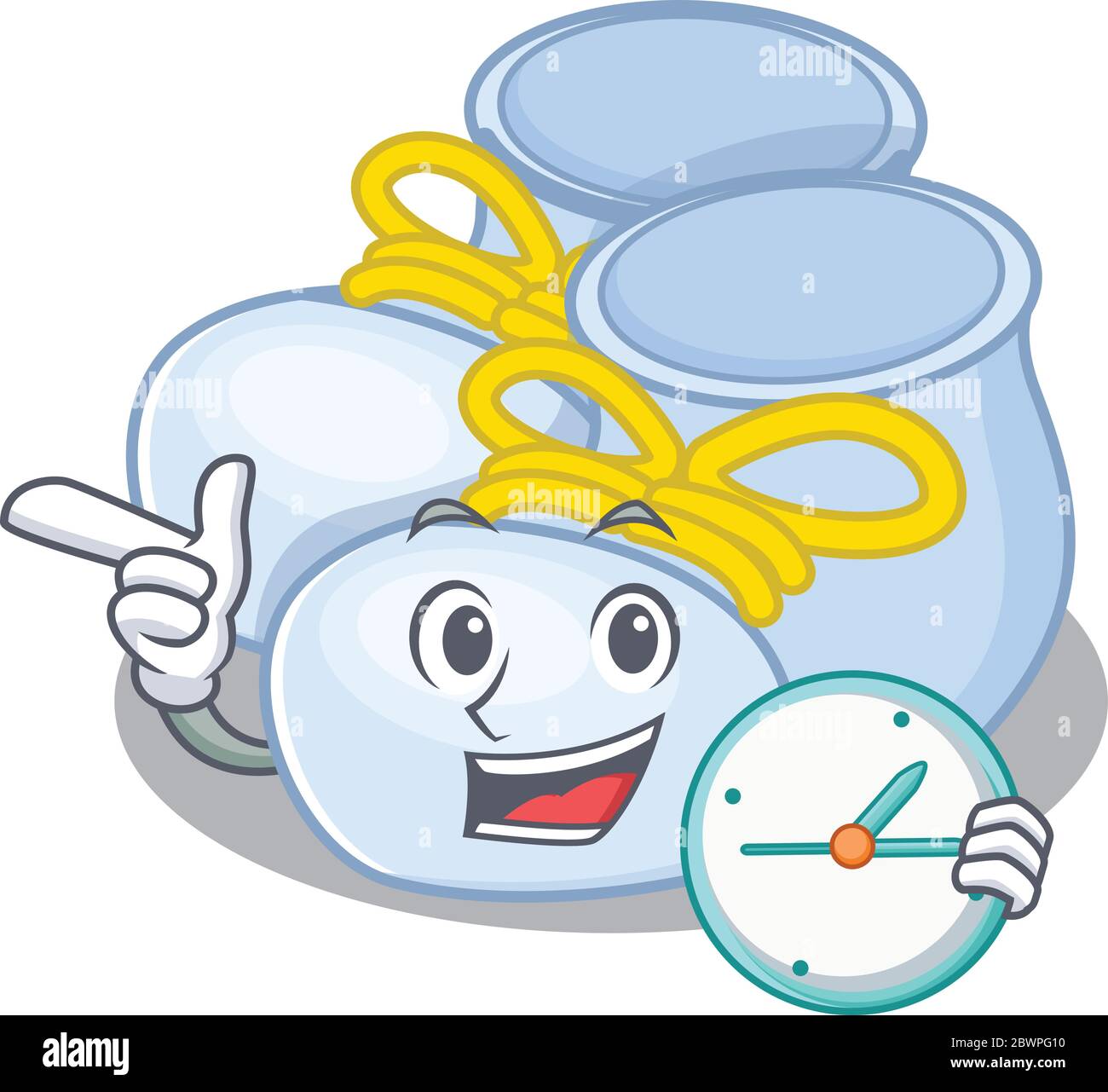 Boy alarm clock happy Stock Vector Images - Alamy