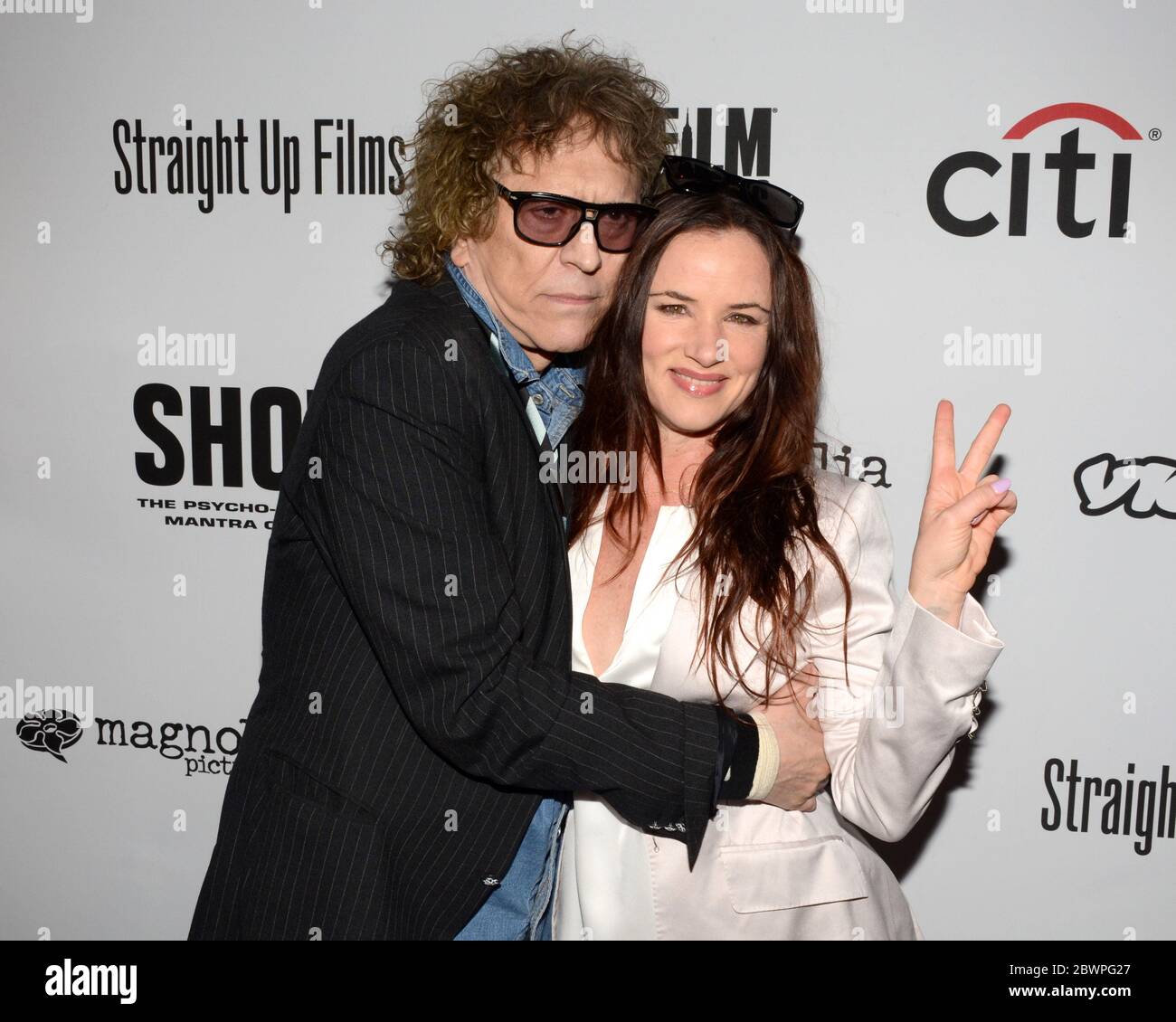 April 5, 2017, Los Angeles, California, USA: Mick Rock and Juliette ...