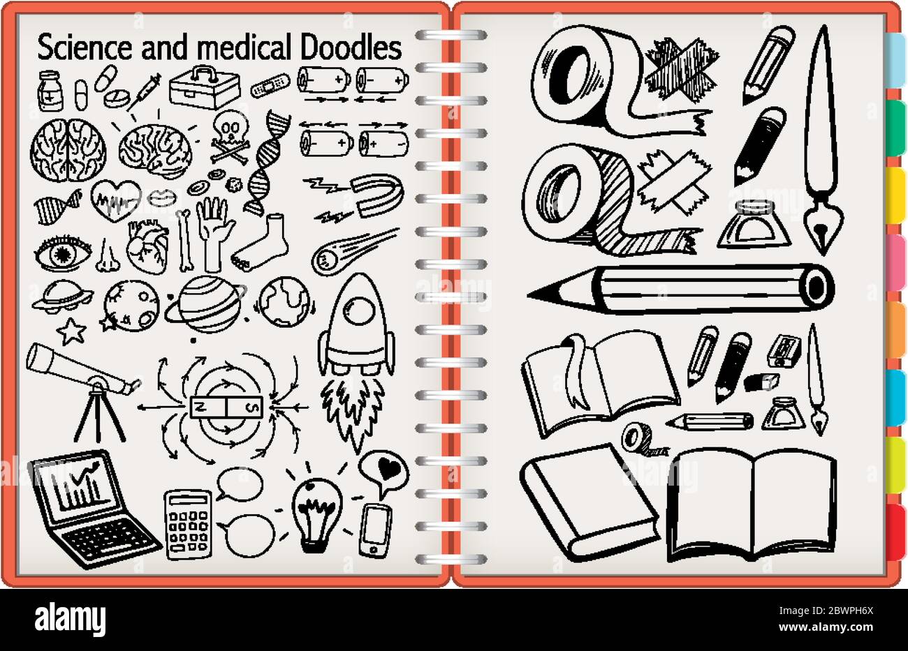 Note from science class illustration Stock Vector Image & Art - Alamy