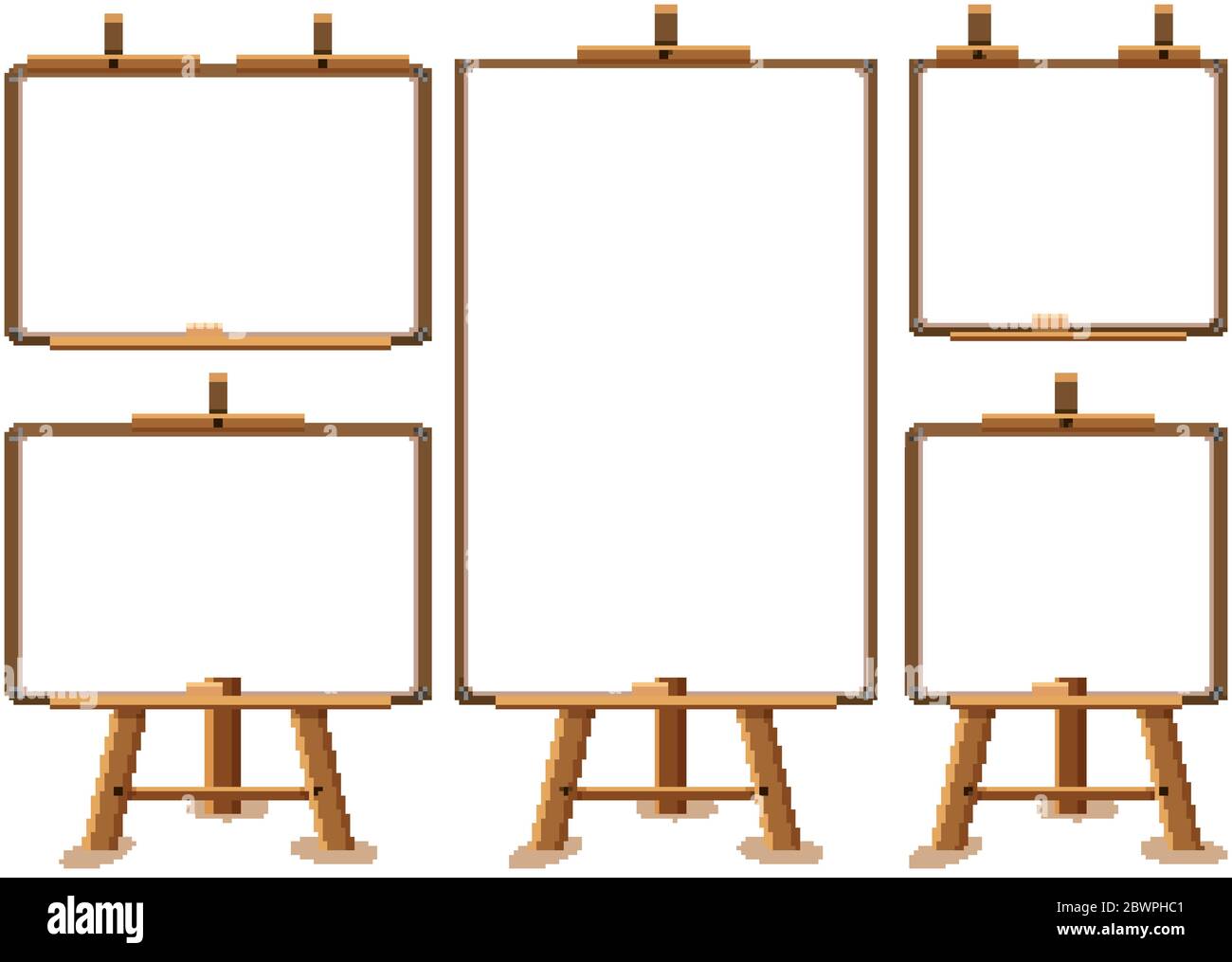 Board blank banner on white background illustration Stock Vector Image ...
