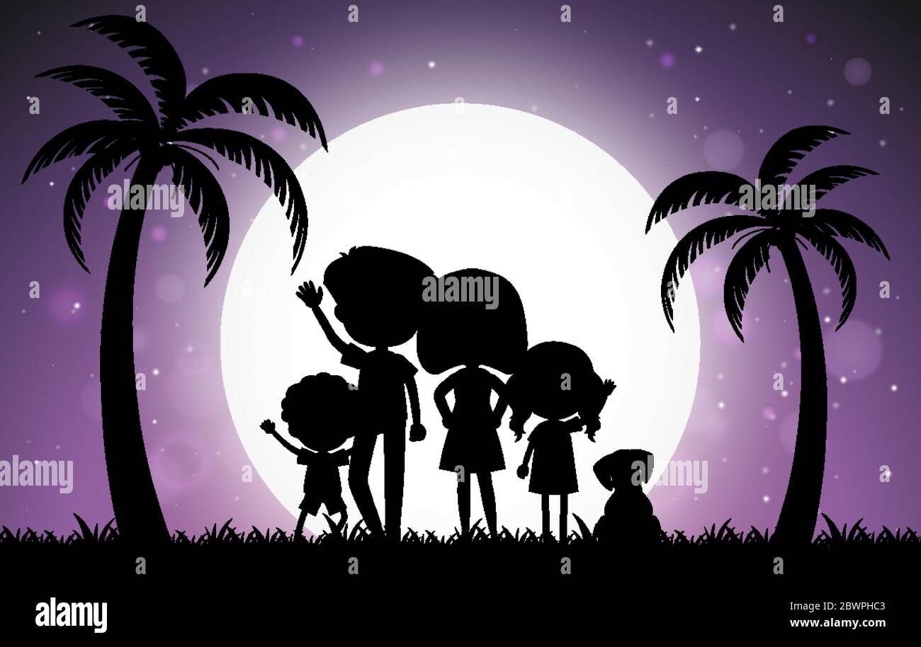 Family on the summer holiday illustration Stock Vector Image & Art - Alamy