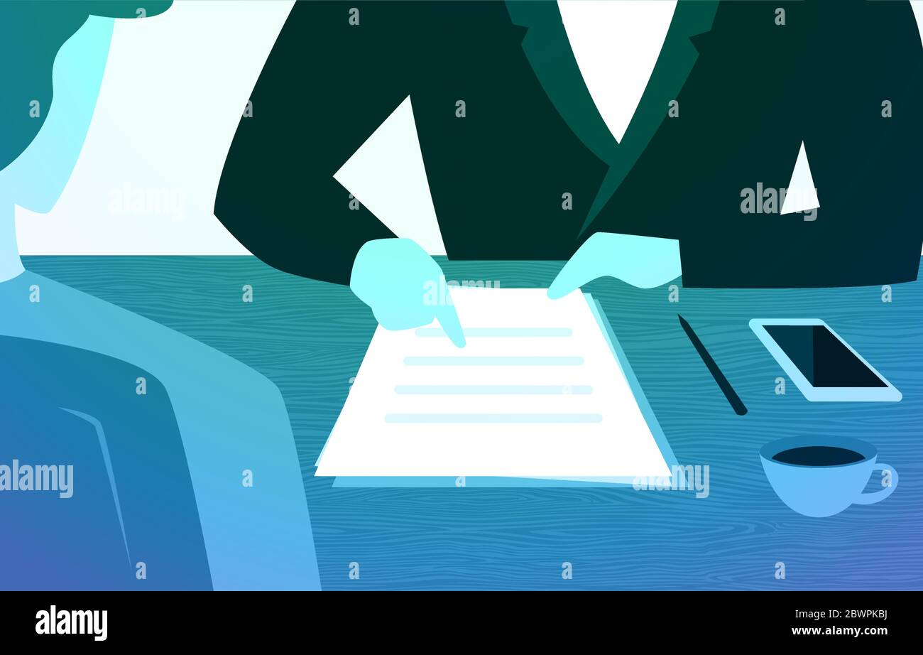 Giving explanations Stock Vector Images - Alamy