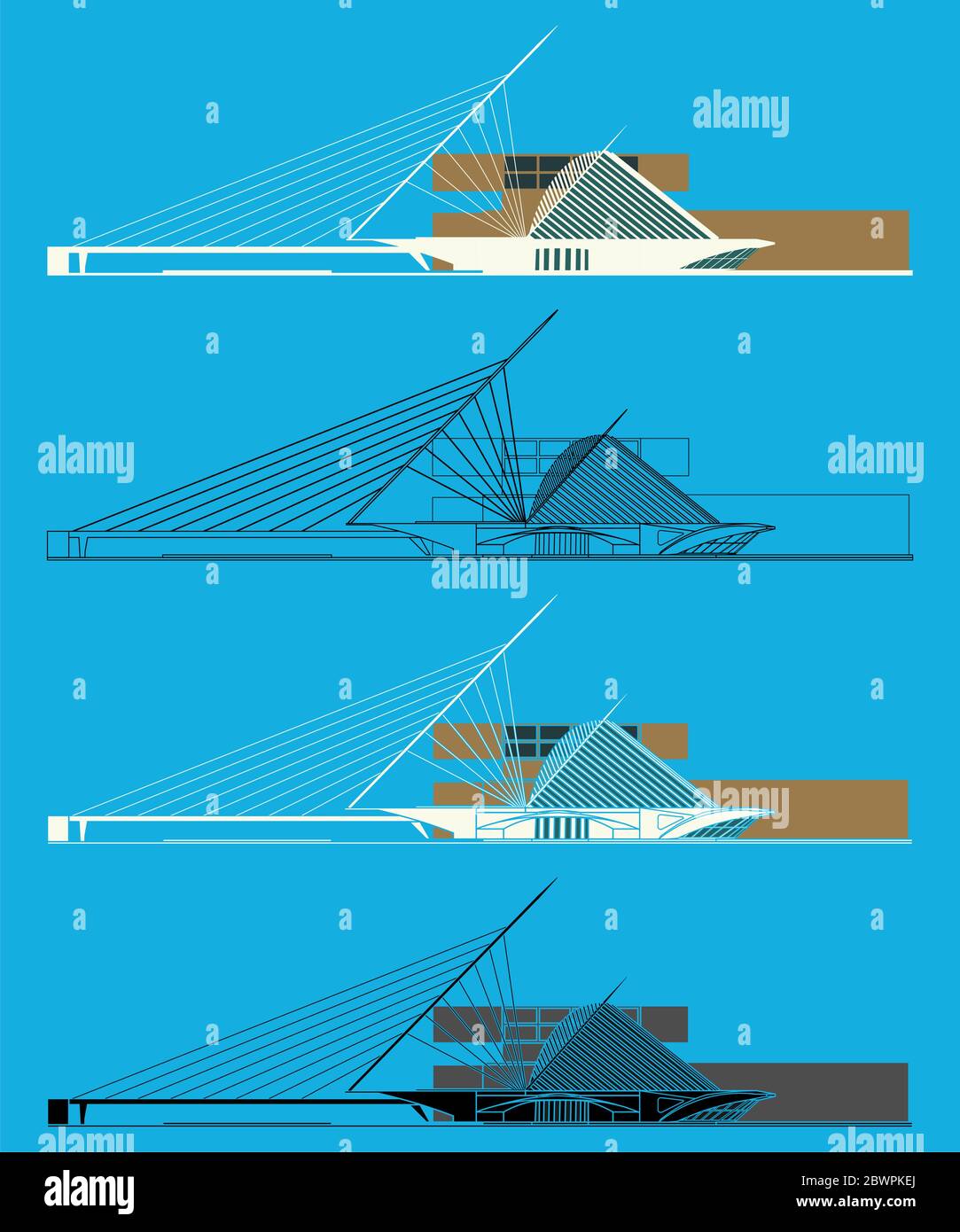 Milwaukee wisconsin city skyline silhouette hi-res stock photography ...