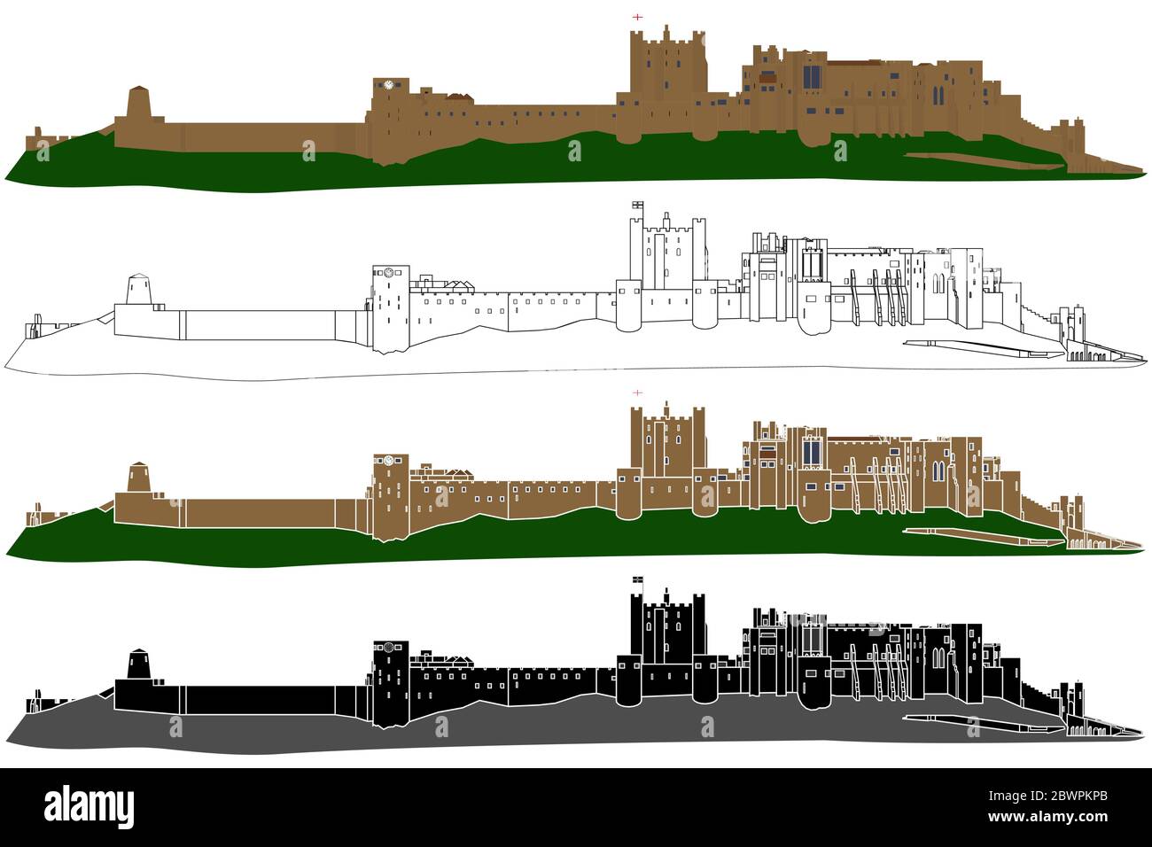 View village in front Cut Out Stock Images & Pictures - Alamy