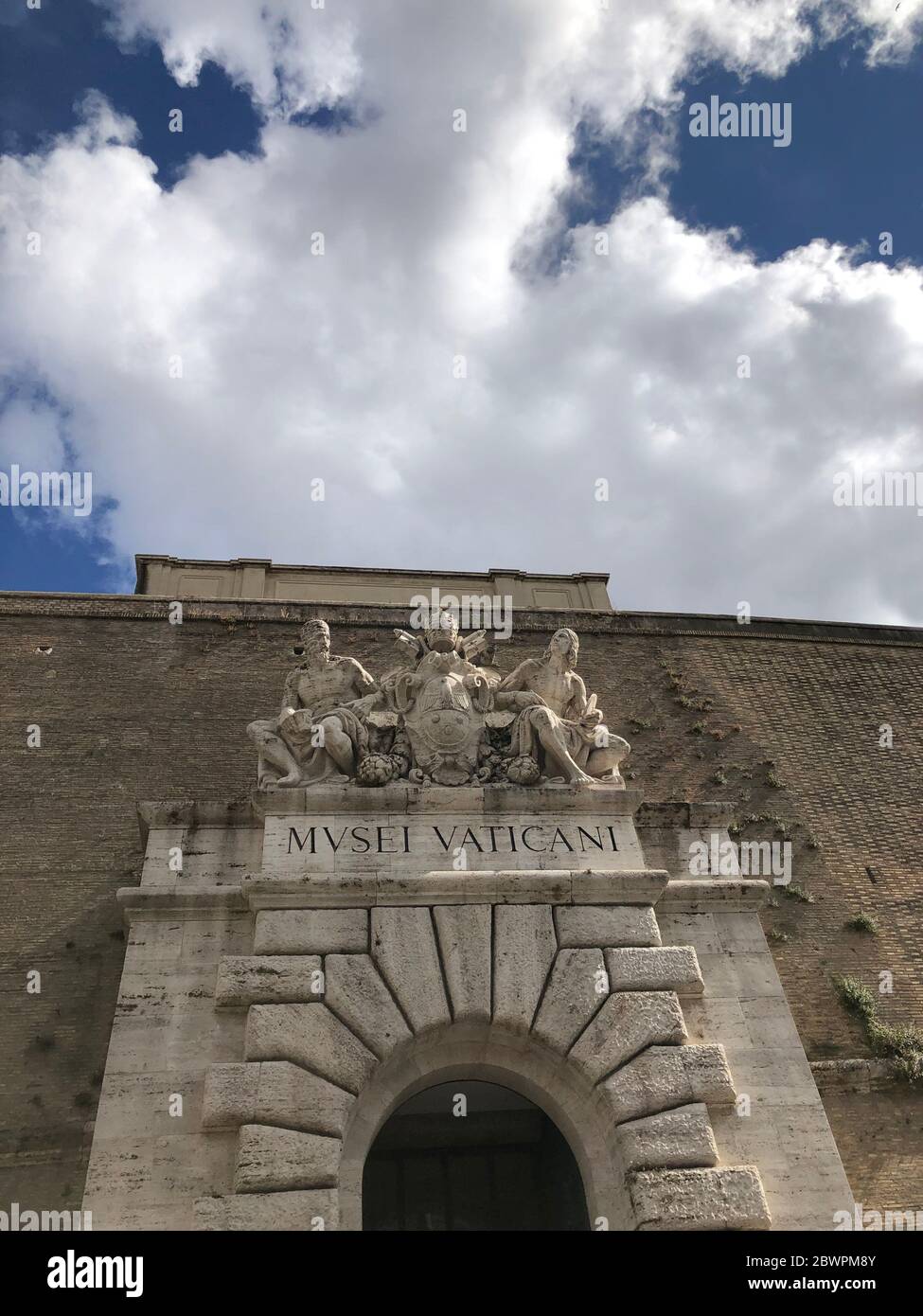 Vatican City, Vatican - May 20, 2019: Exterior view of main entrance to ...