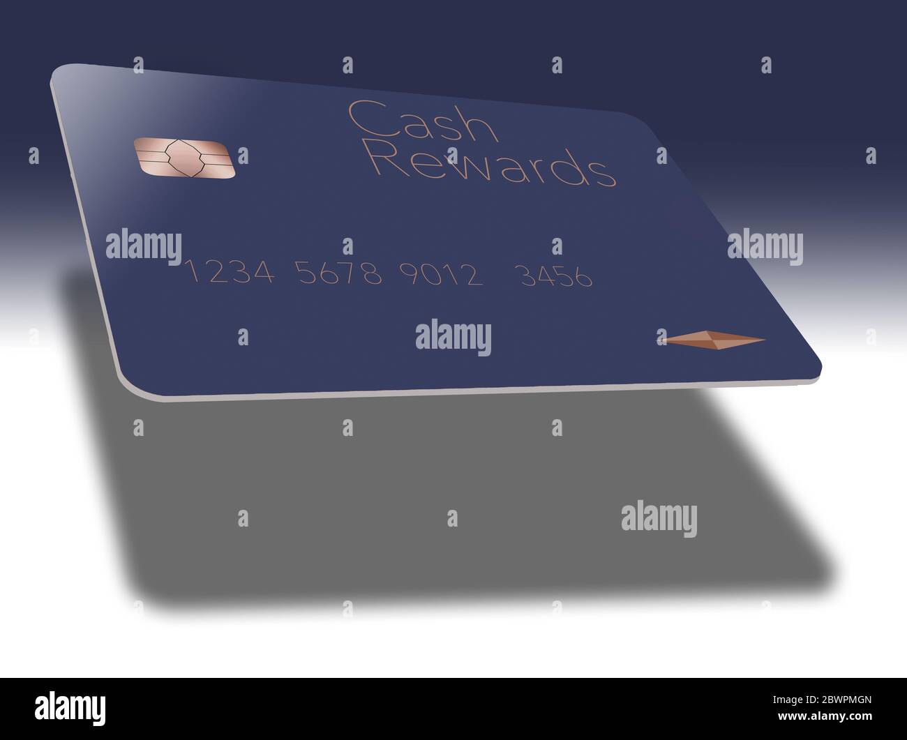 Here is a cash rewards credit card or debit card. It is casting a ...