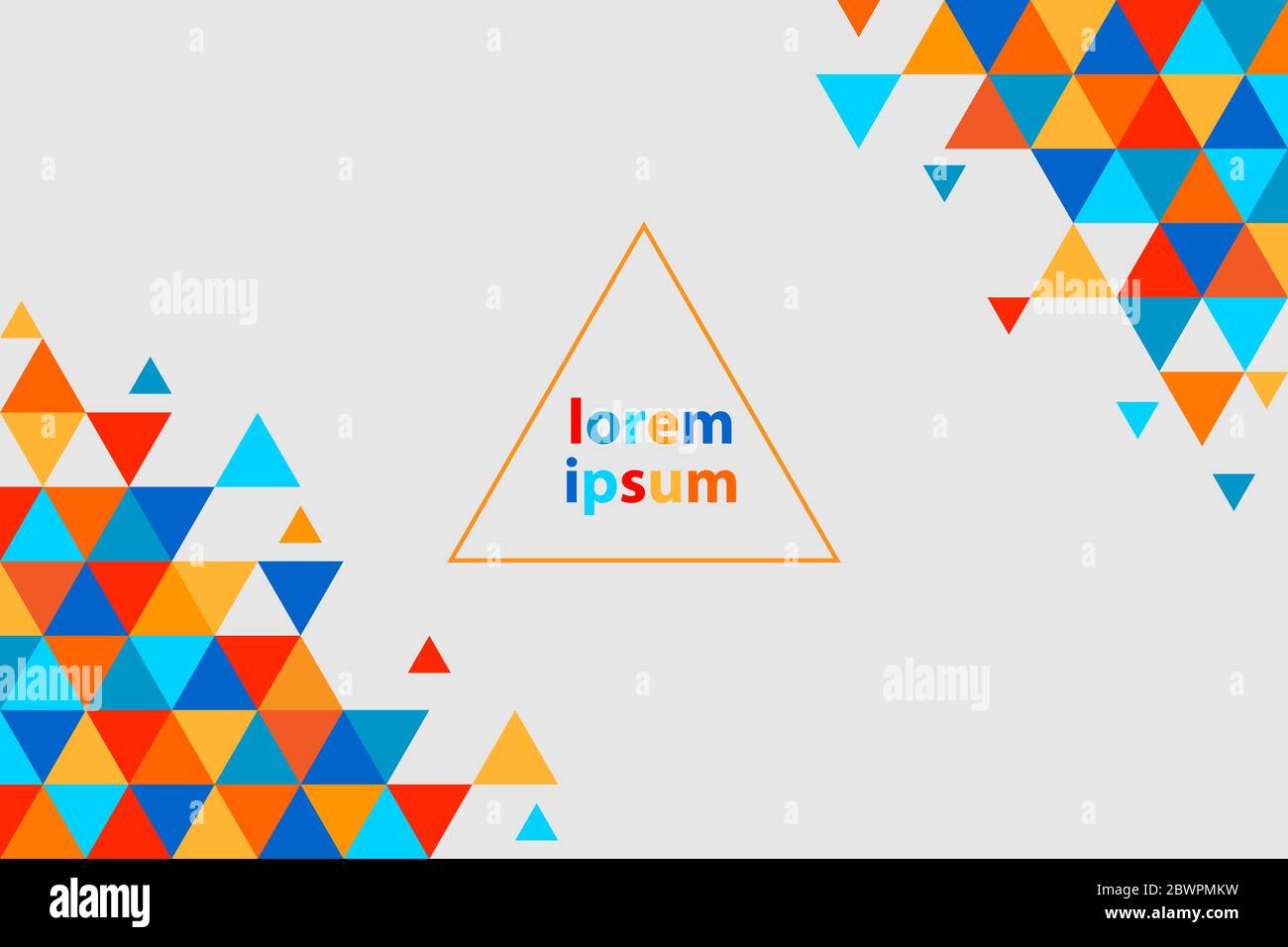 Abstract technology triangle background colorful free vector Stock ...