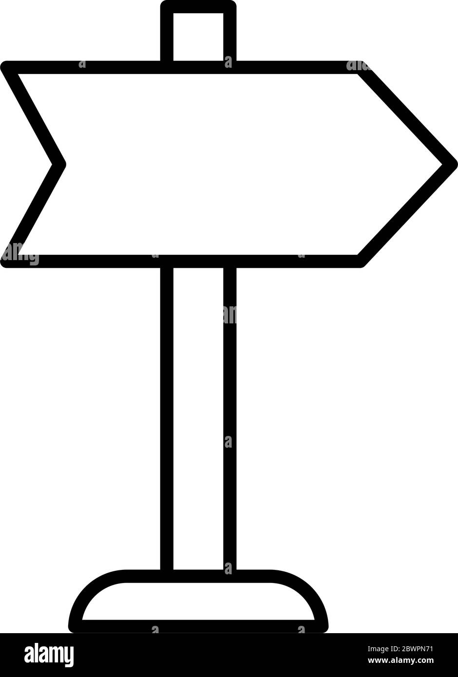 Traffic one way arrow Stock Vector Images - Alamy