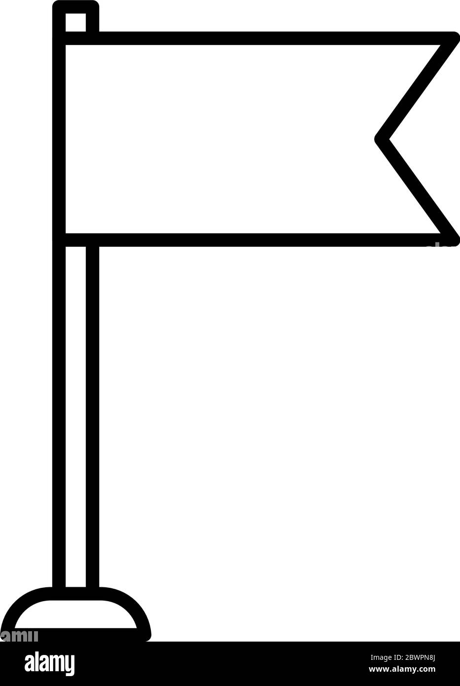 flag pin location line style Stock Vector Image & Art - Alamy