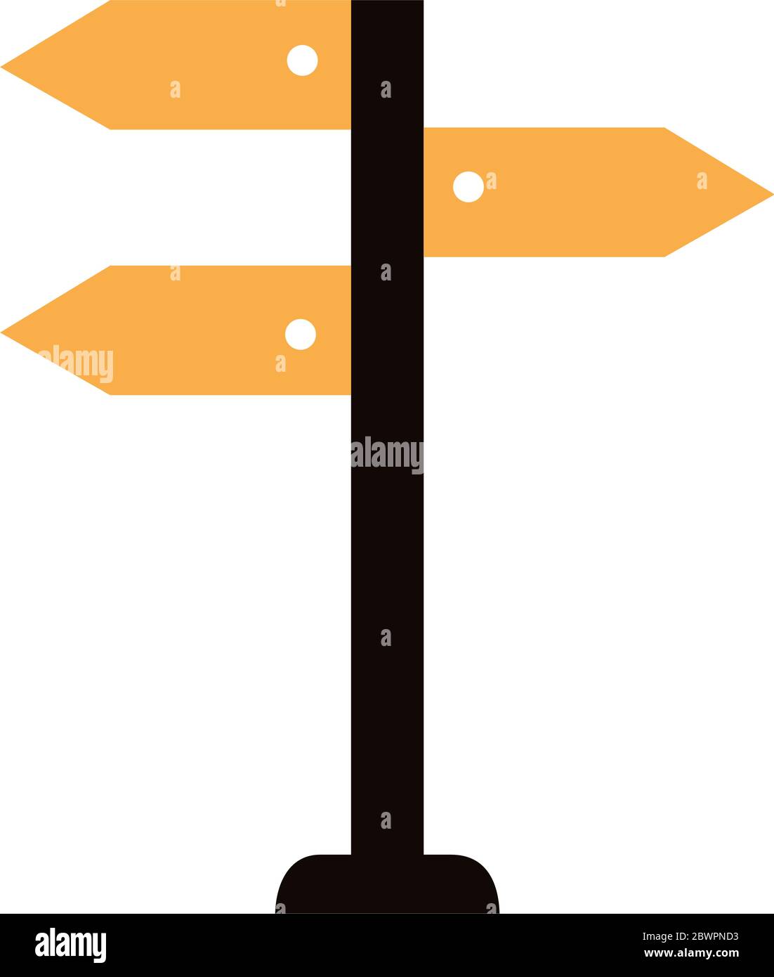 arrow way signal silhouette style icon Stock Vector Image & Art - Alamy