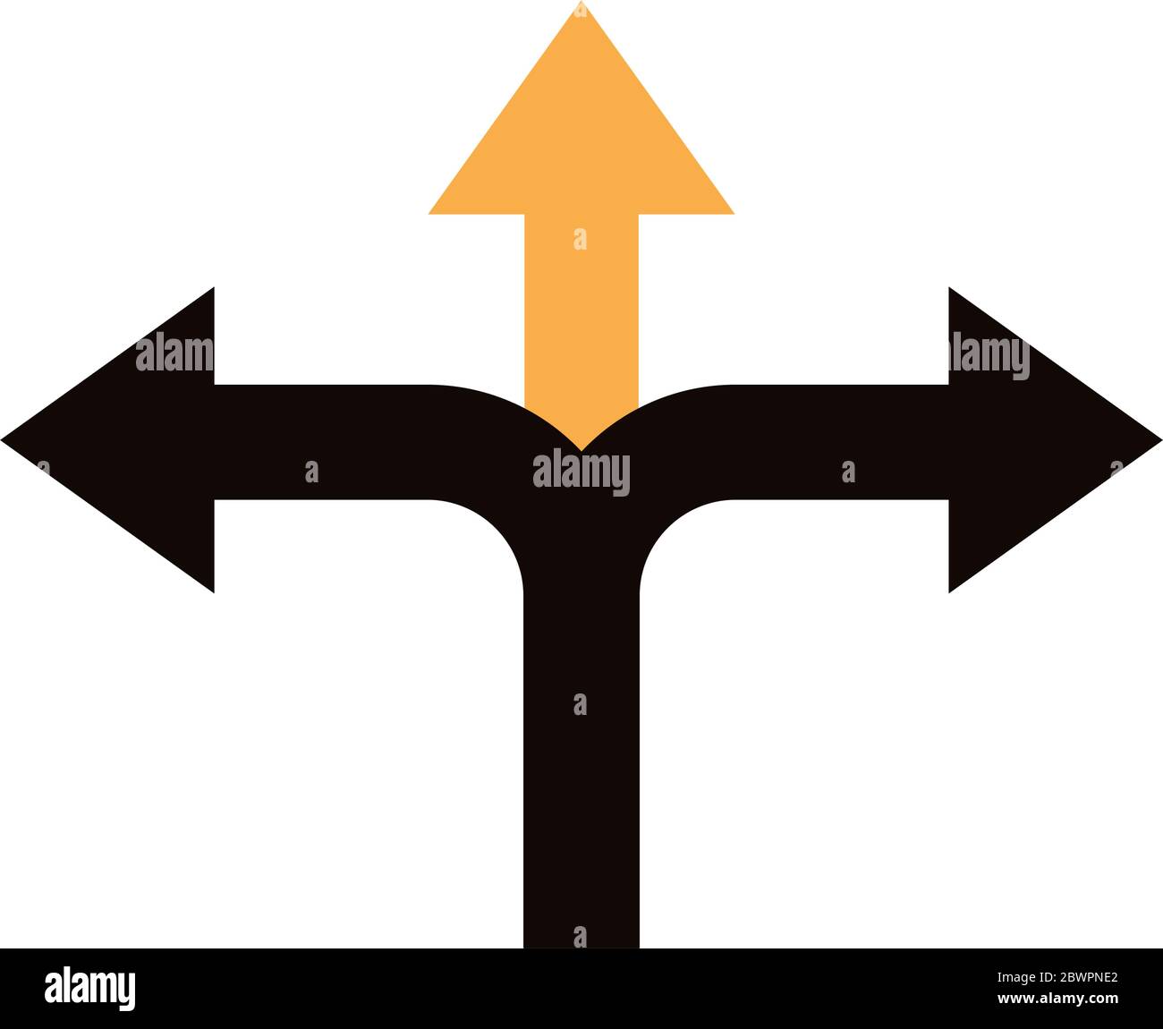 left and right arrows navigations guide line style Stock Vector Image ...