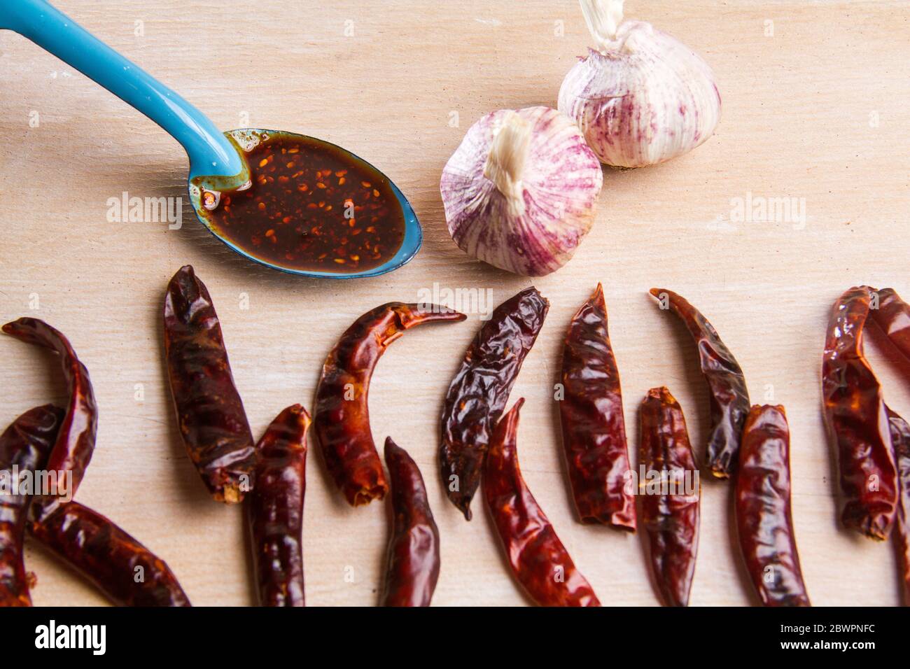 Traditional mexican macha salsa Stock Photo - Alamy