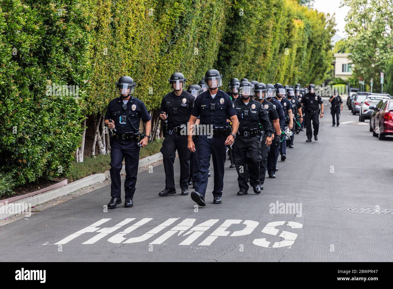 Hollywood, USA. 02nd June, 2020. A large protest was held outside the ...