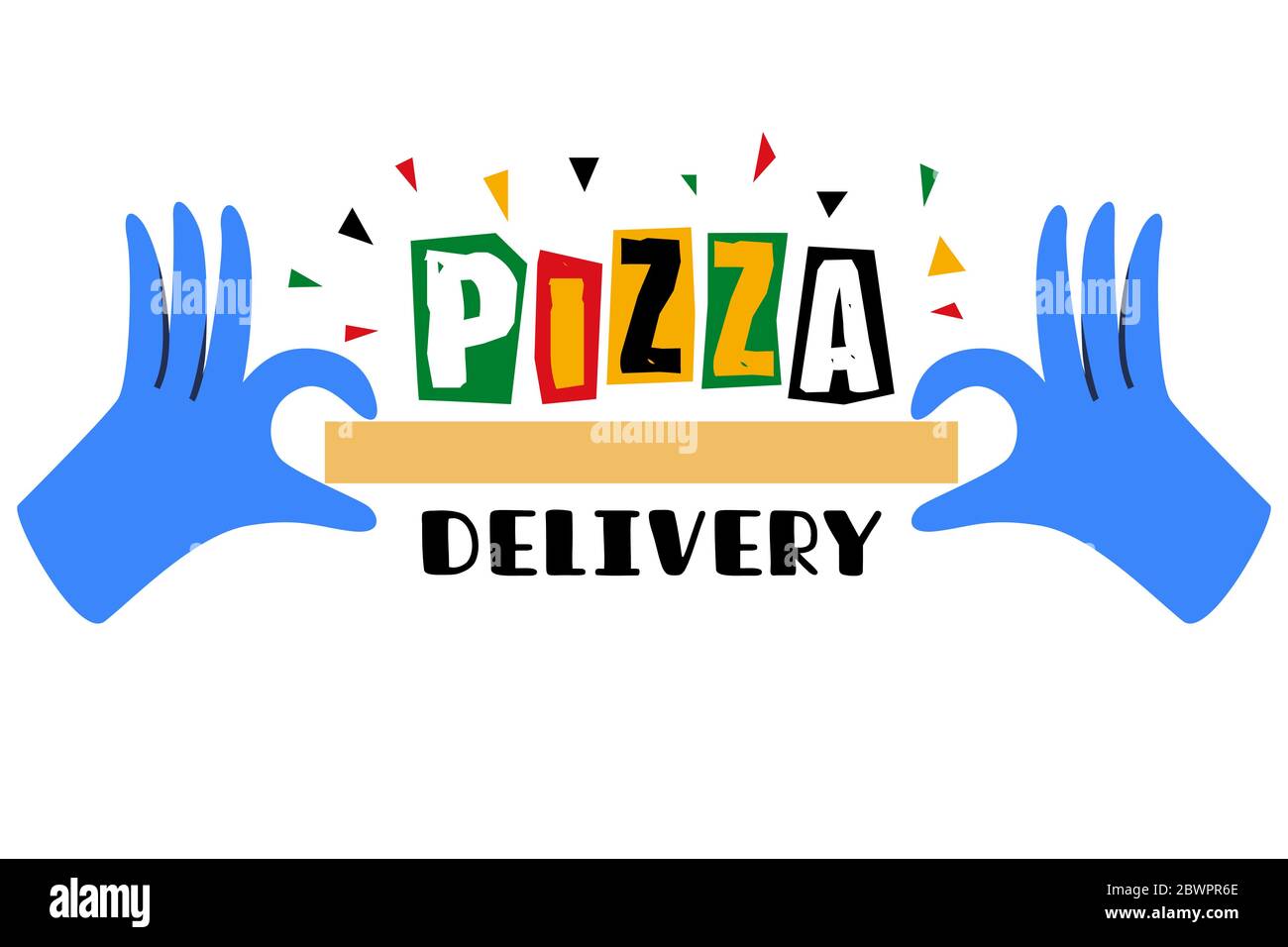 Contactless delivery service during Cut Out Stock Images & Pictures - Alamy