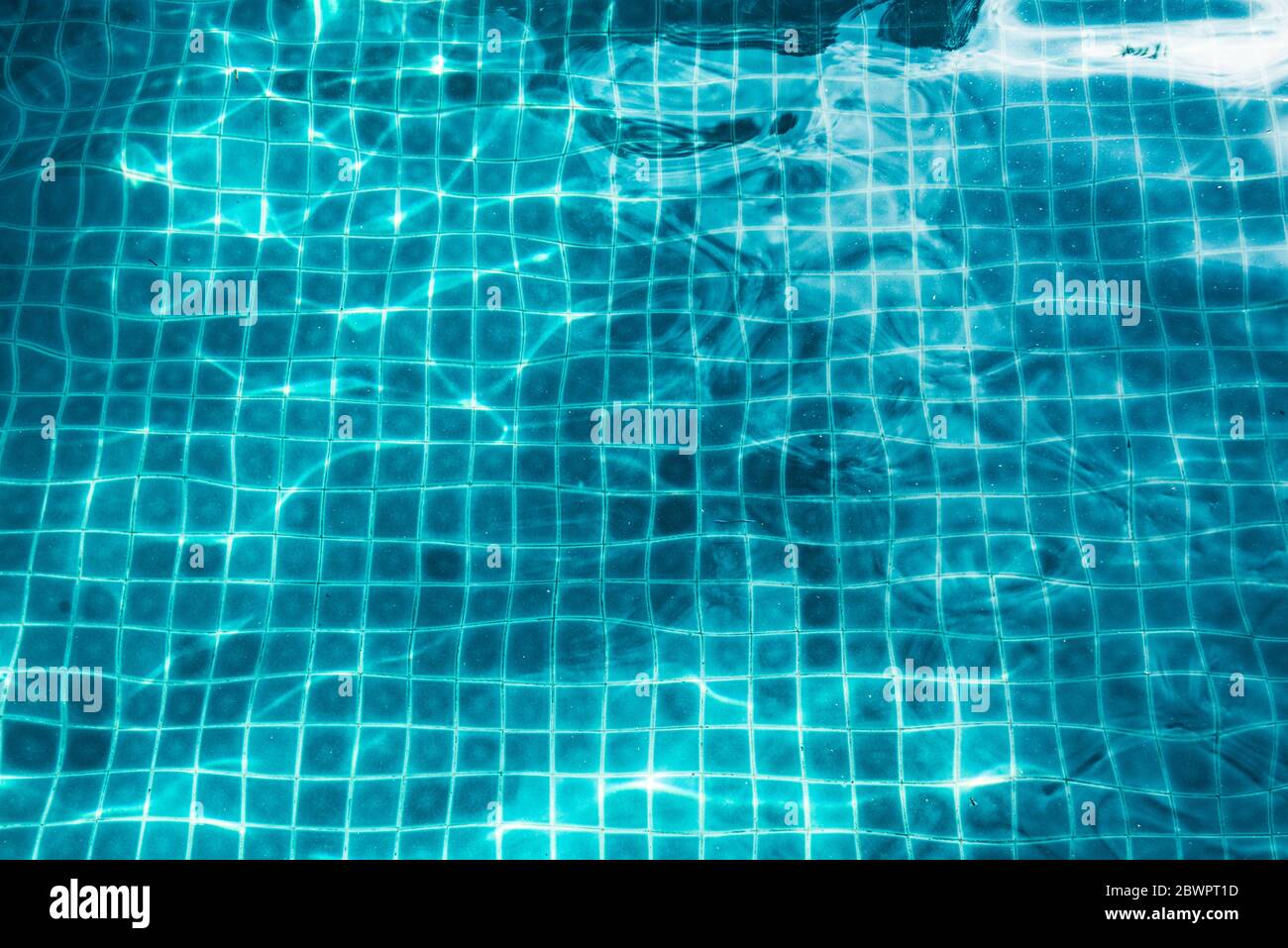 Beautiful ripple wave and blue water surface in swimming pool Stock ...