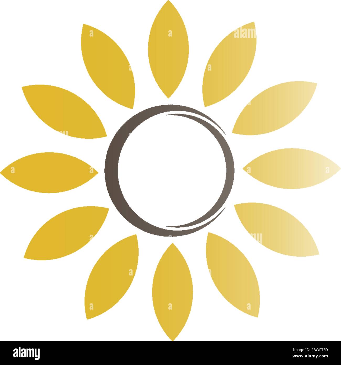 Sun Flower logo icon concept illustration Stock Vector Image & Art - Alamy