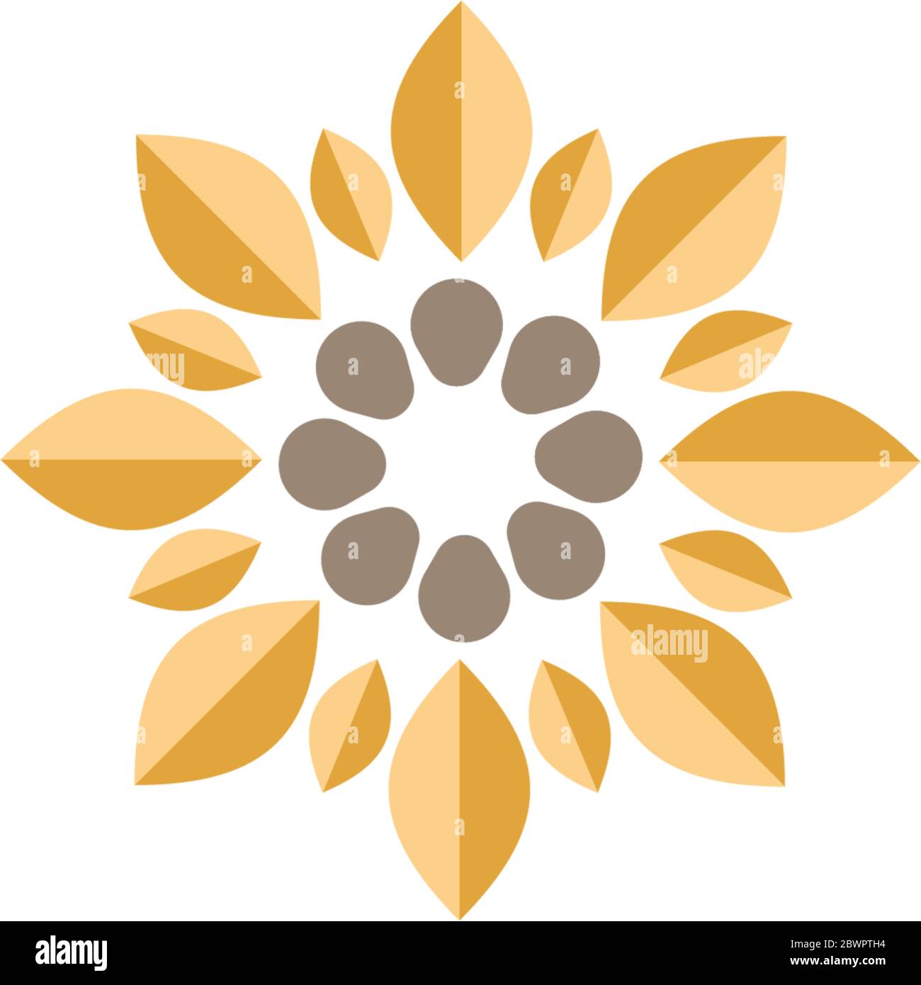 Sun Flower logo icon concept illustration Stock Vector Image & Art - Alamy