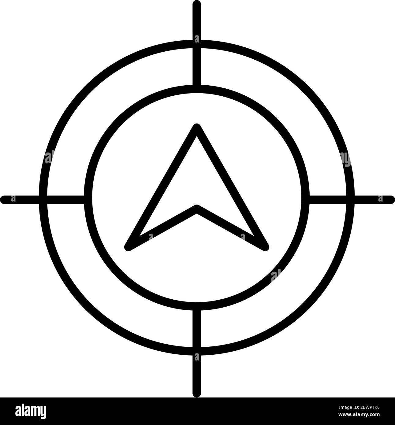 target with compass guide line style Stock Vector Image & Art - Alamy