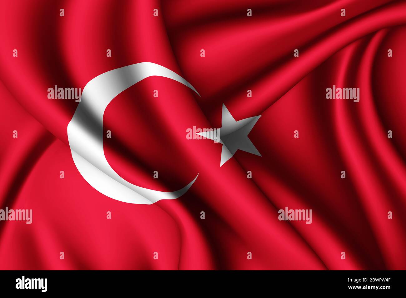 Turkey flag 3d hi-res stock photography and images - Alamy
