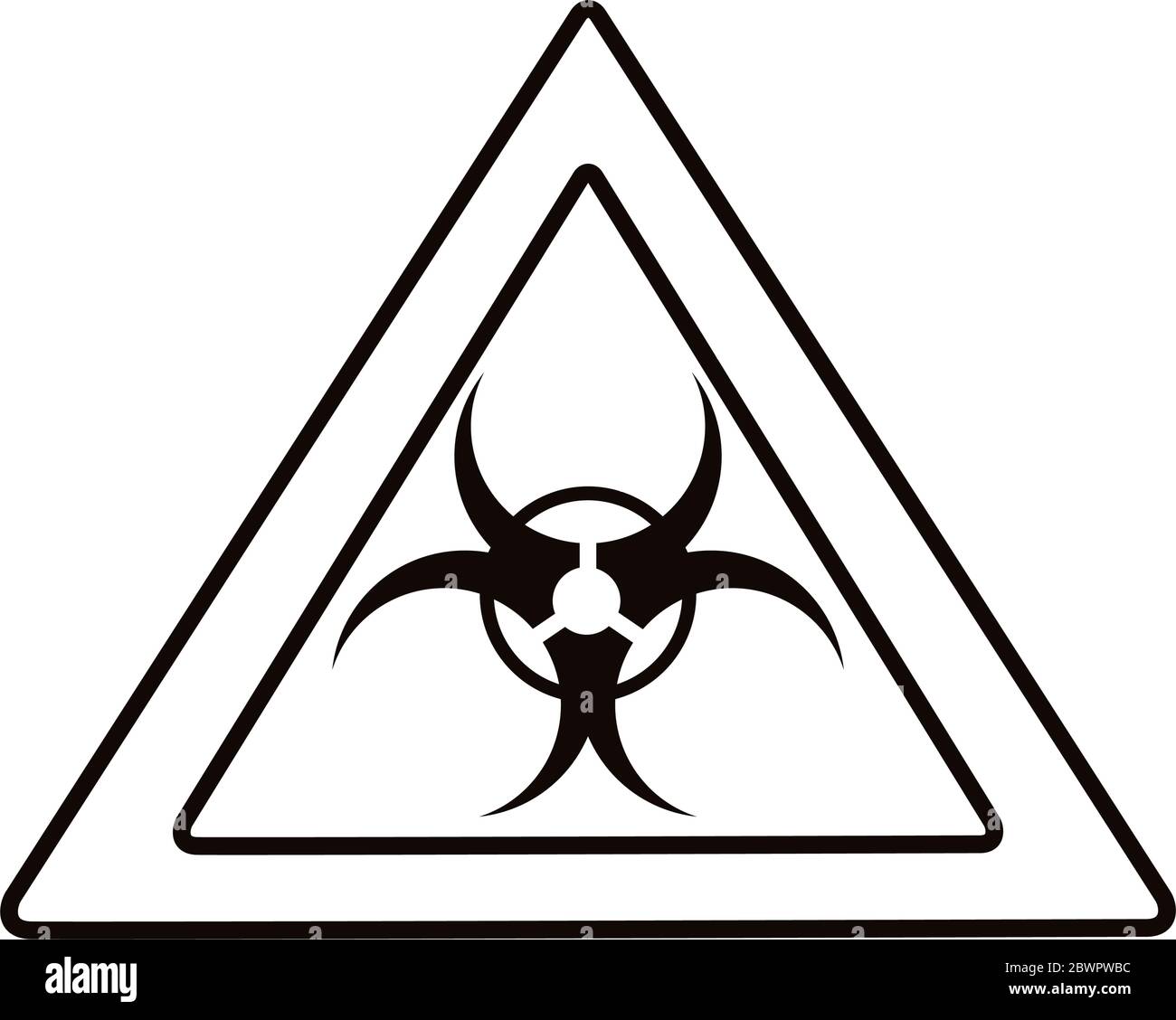 Biohazard risk triangular signal hi-res stock photography and images ...