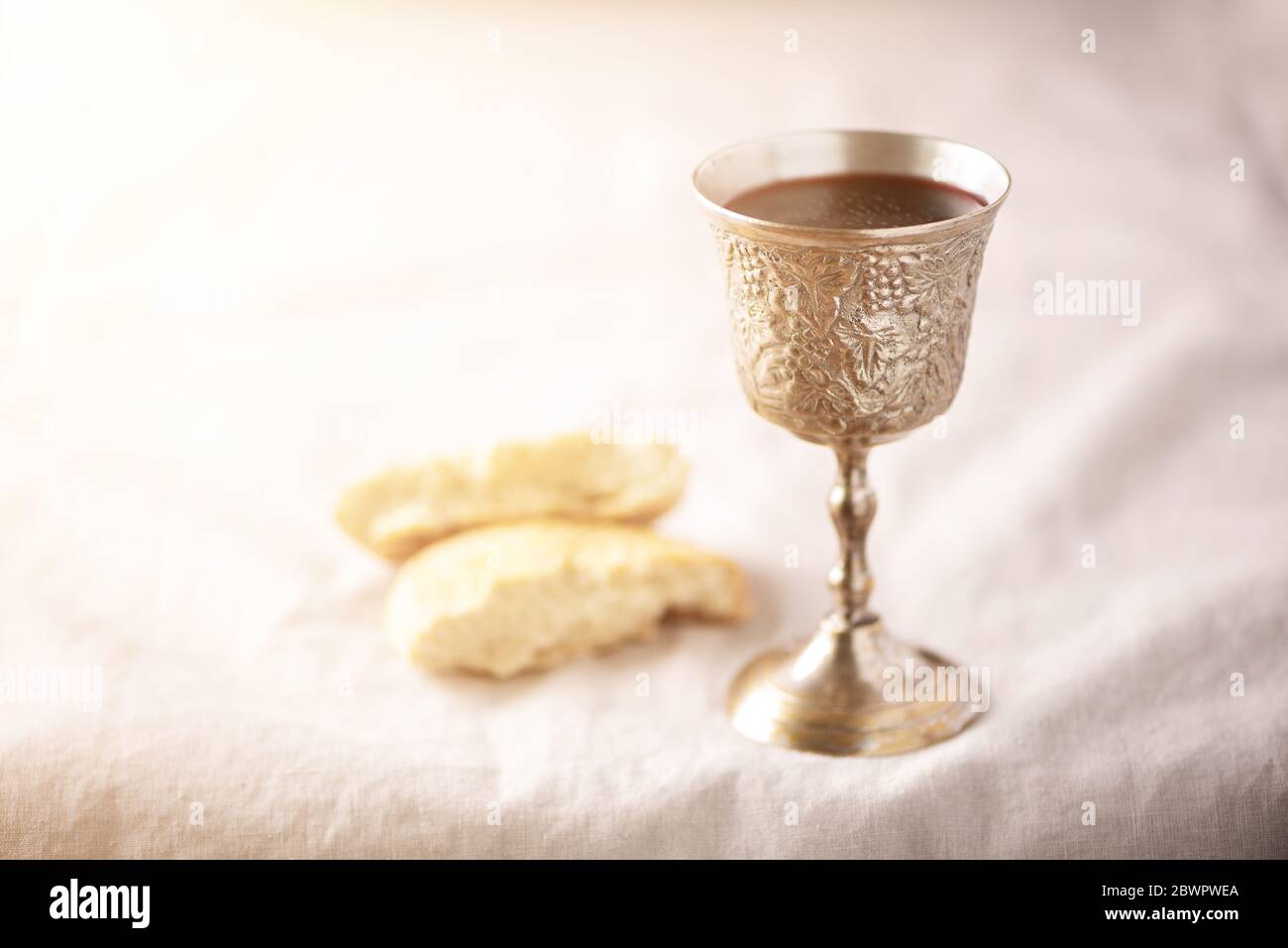 Communion Unleavened Bread And Wine