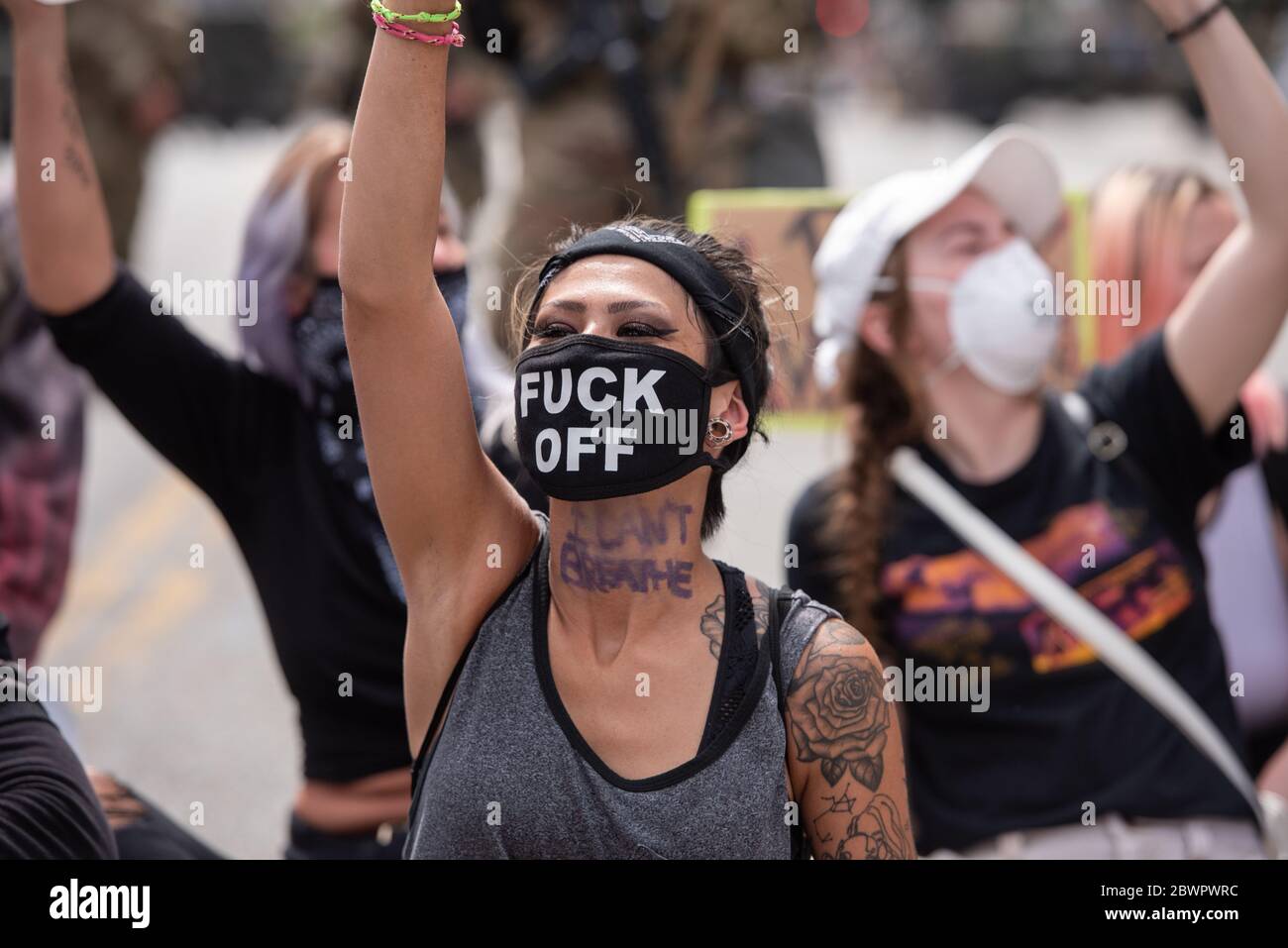 Minneapolis protests national guard hi-res stock photography and images ...