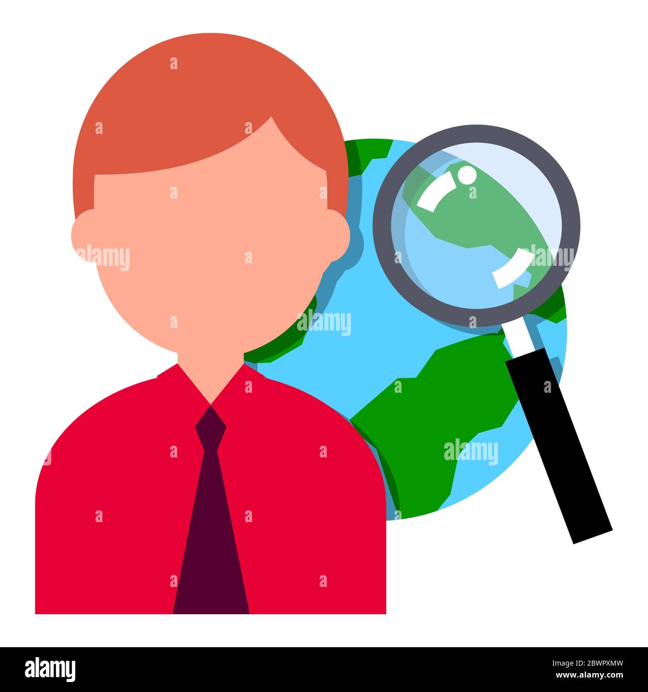 Magnifying glass icon image hi-res stock photography and images - Alamy