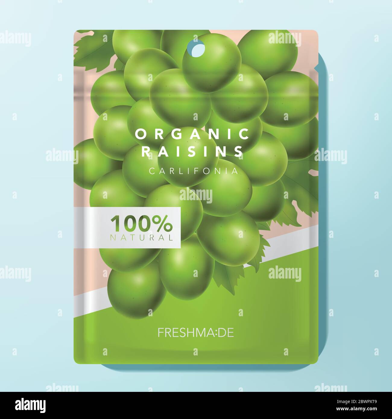 Vector Plum, Raisin or Candy Packet Packaging, Minimal Design and ...